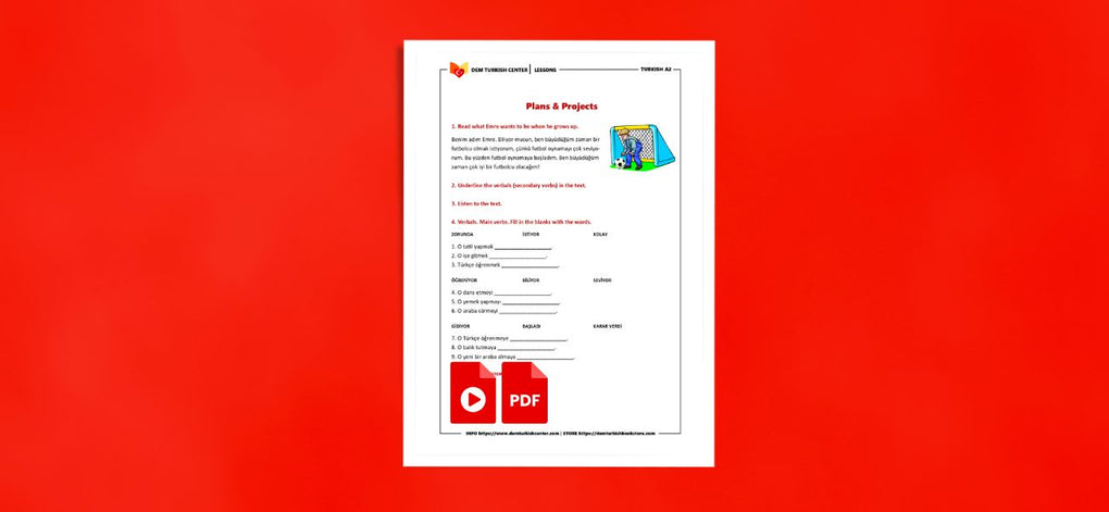 Turkish Language Worksheets A2 (Beginner) – Dem Turkish Center