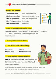Basic Turkish Reading & Vocabulary PDF – Dem Turkish Center