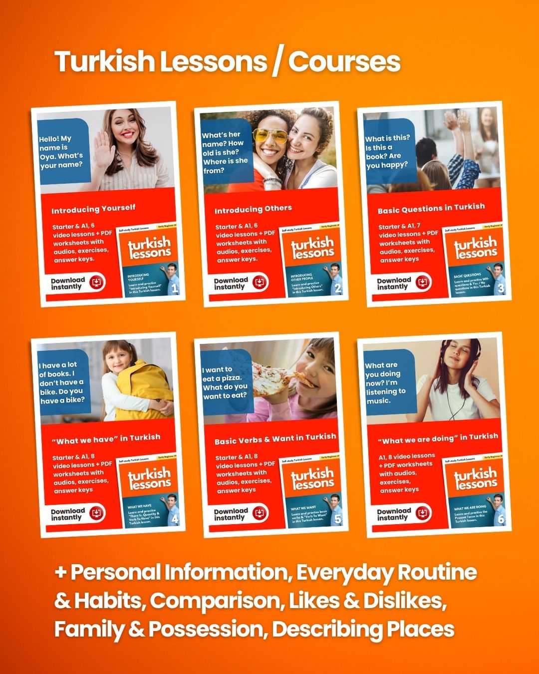 Turkish Language Course 1 A1 (PDF + MP3) – Dem Turkish Center