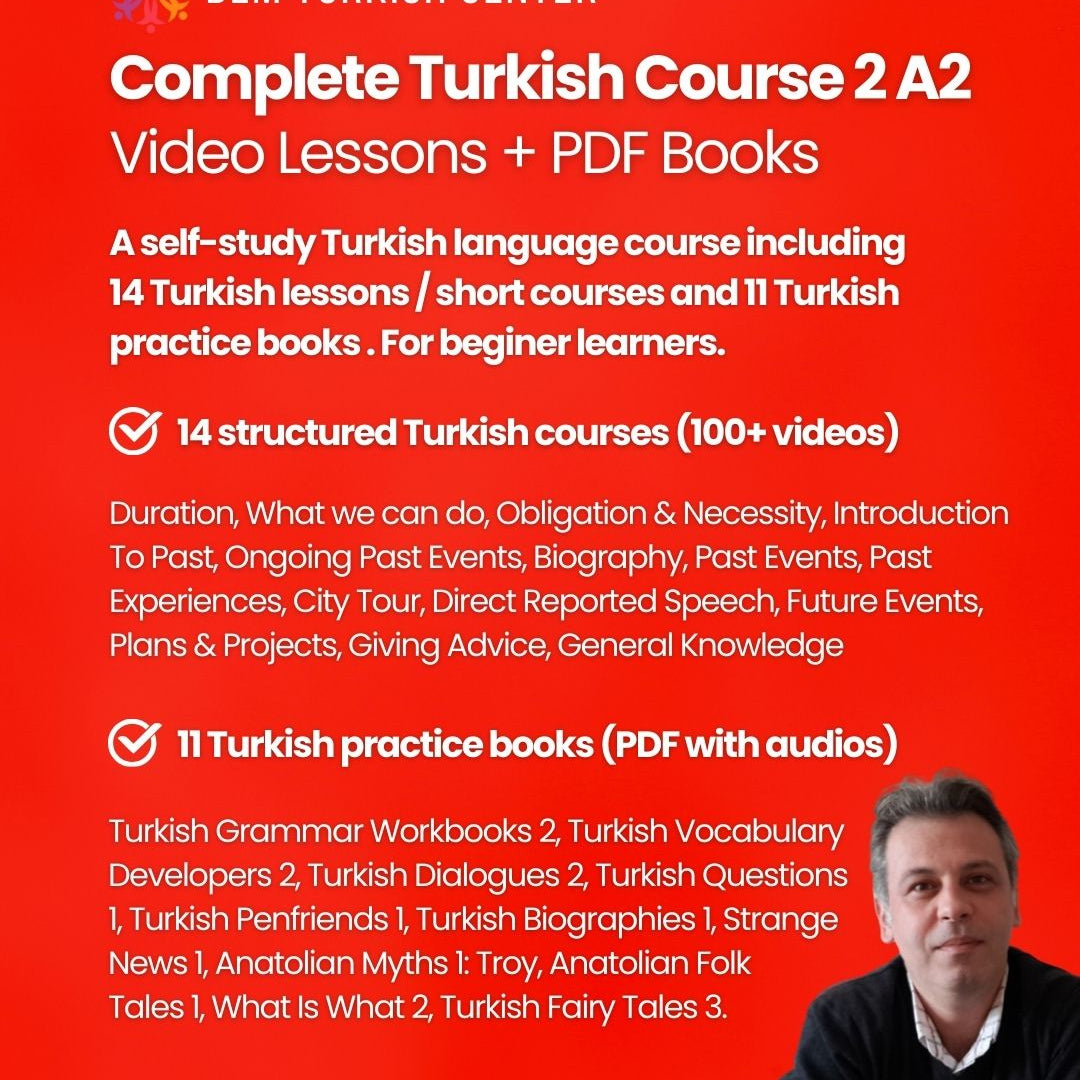 Turkish Language Courses 2 A2 (Videos Lessons) – Dem Turkish Center