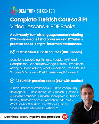Complete Turkish Language Course 3 (Videos lessons) – Dem Turkish Center