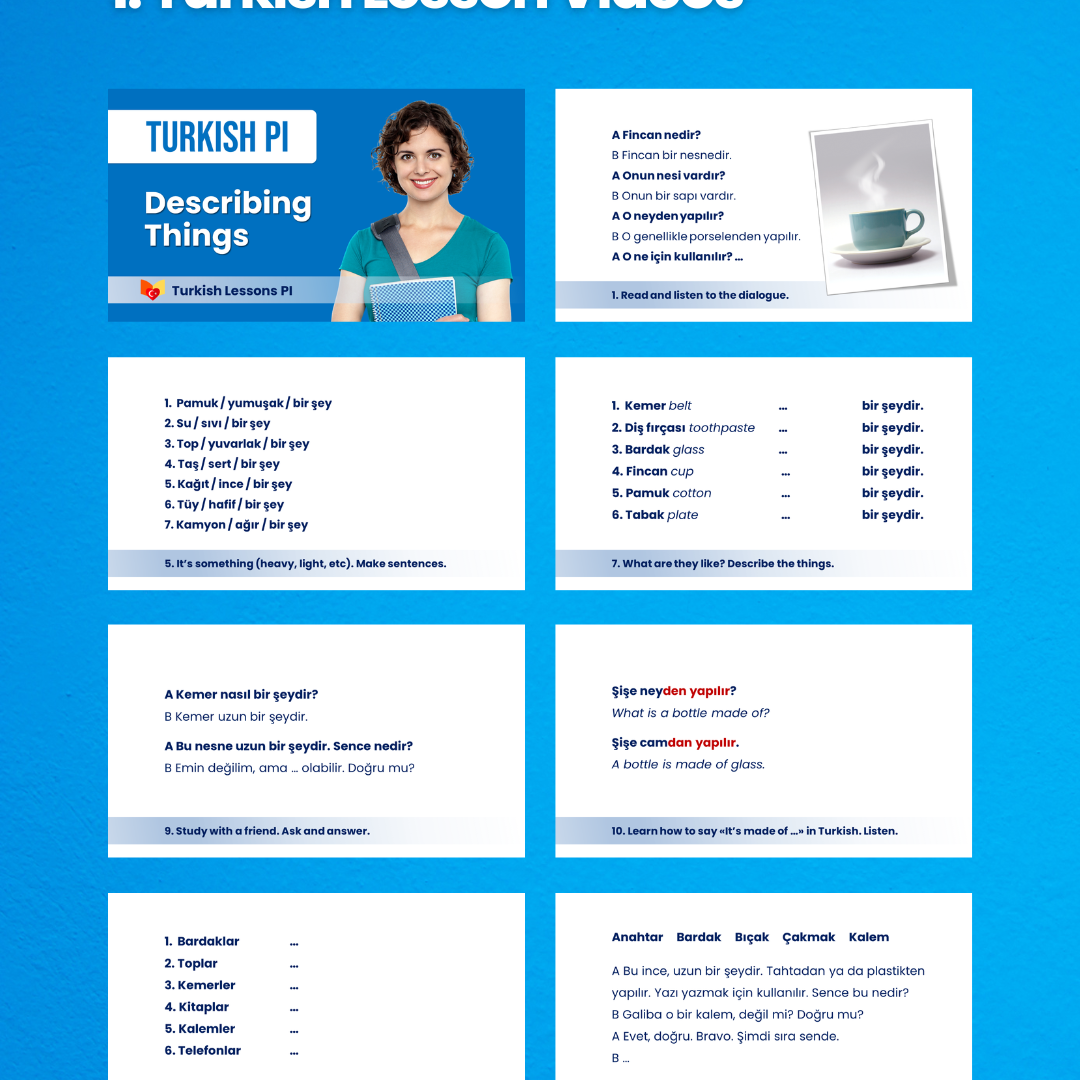 Complete Turkish Language Course 3 (Videos lessons) – Dem Turkish Center