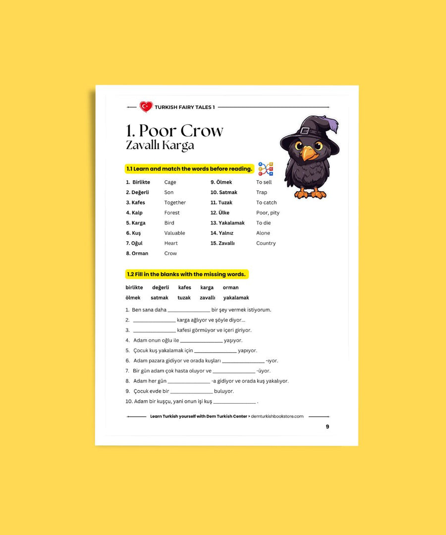 Turkish Language Worksheets A1 – Dem Turkish Center