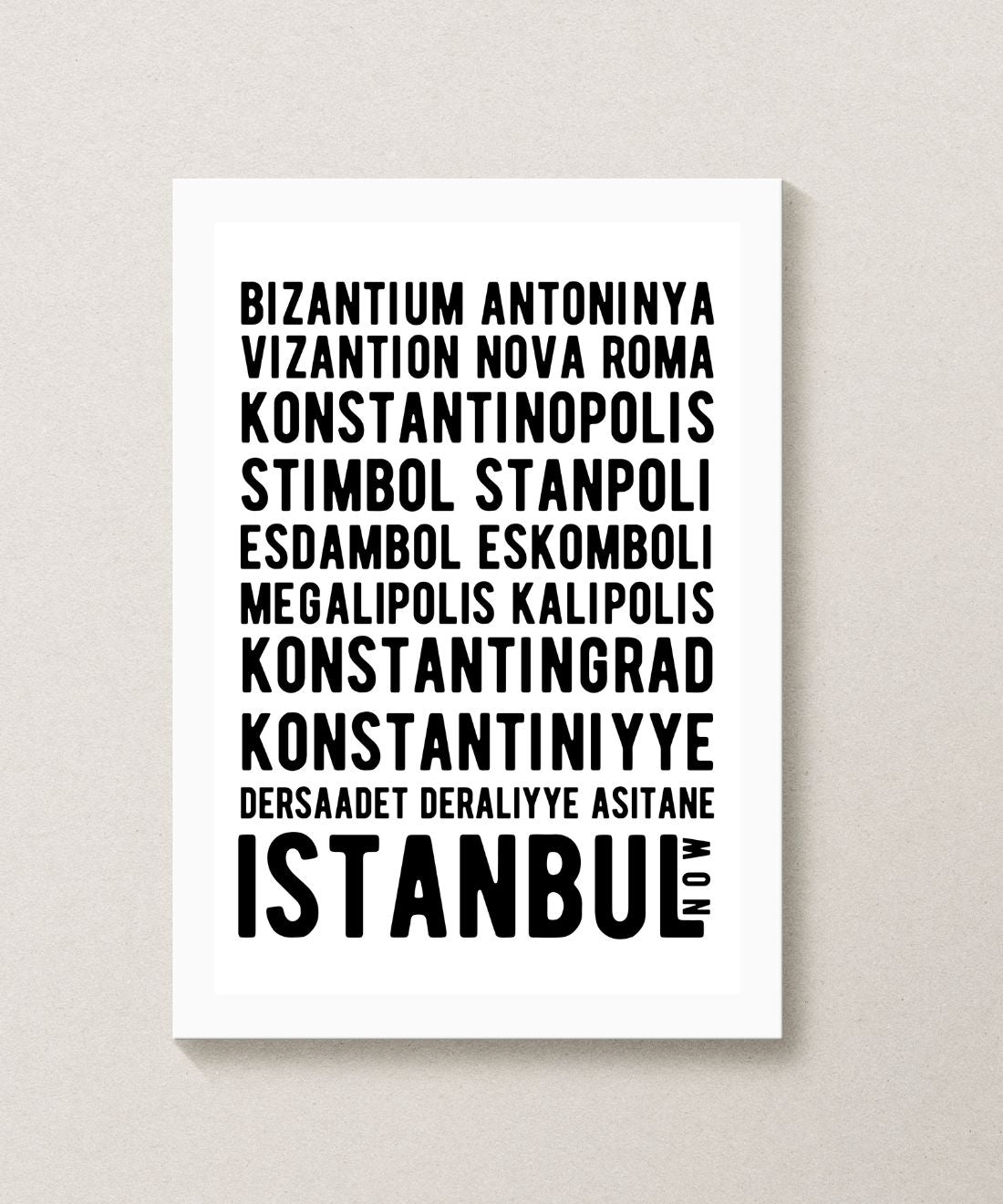 Istanbul's Old Names | Istanbul Posters & Wall Art – Dem Turkish Center