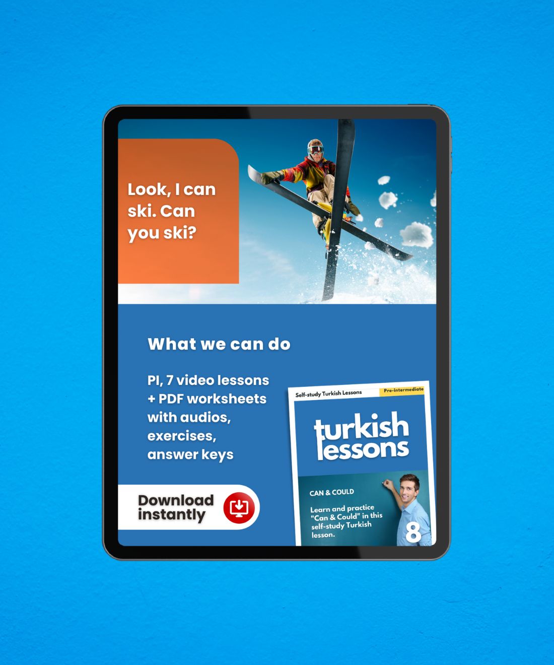 Turkish Lessons PI/8: Can & Be Able To in Turkish (Videos + PDF with ...