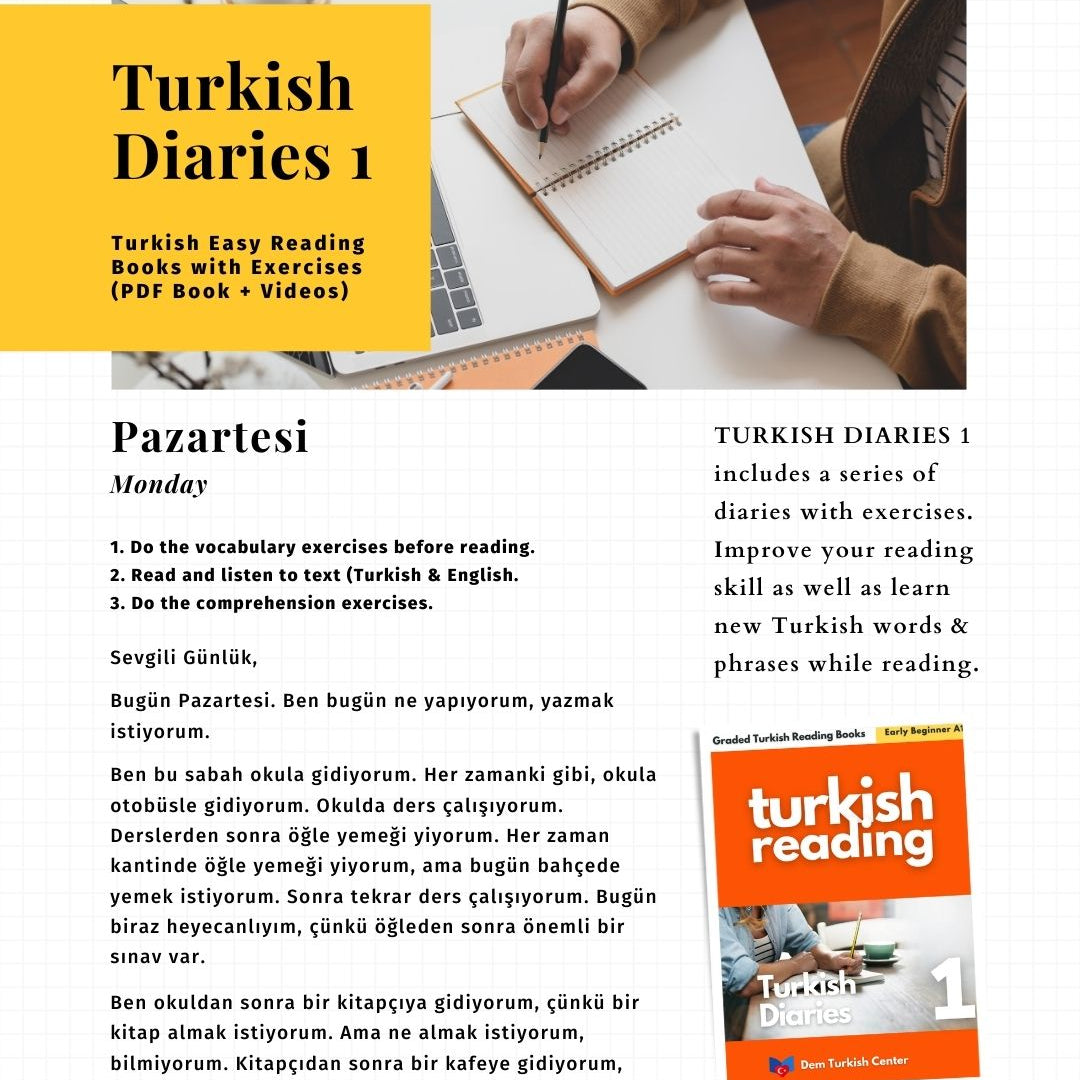 Turkish Books A1: Turkish Diaries 1 – Dem Turkish Center