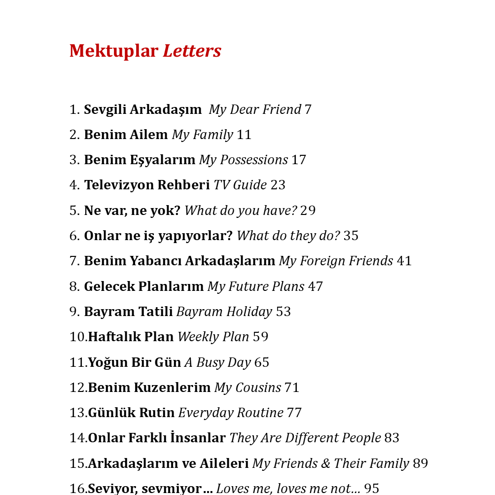 Turkish Language Books (pdf) - Turkish Penfriends 1 – Dem Turkish Center