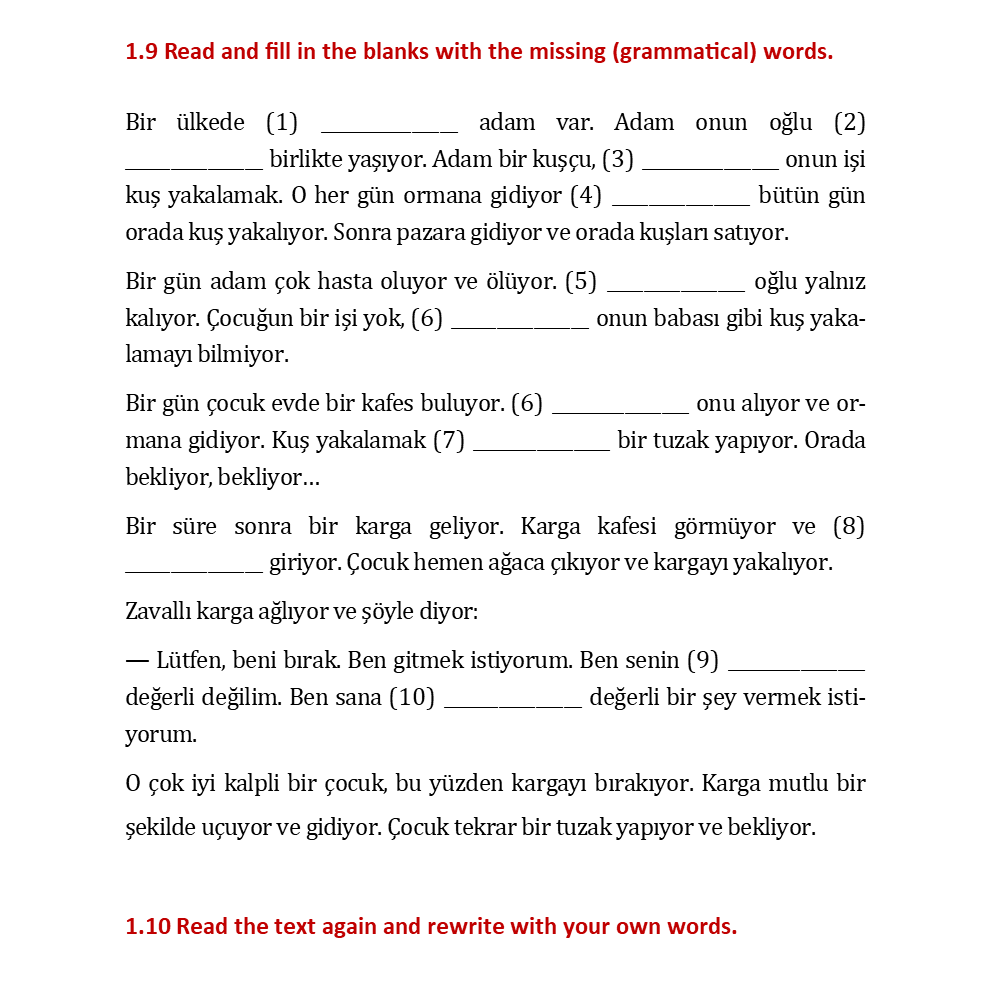 Turkish Books A1: Turkish Fairy Tales 1 – Dem Turkish Center