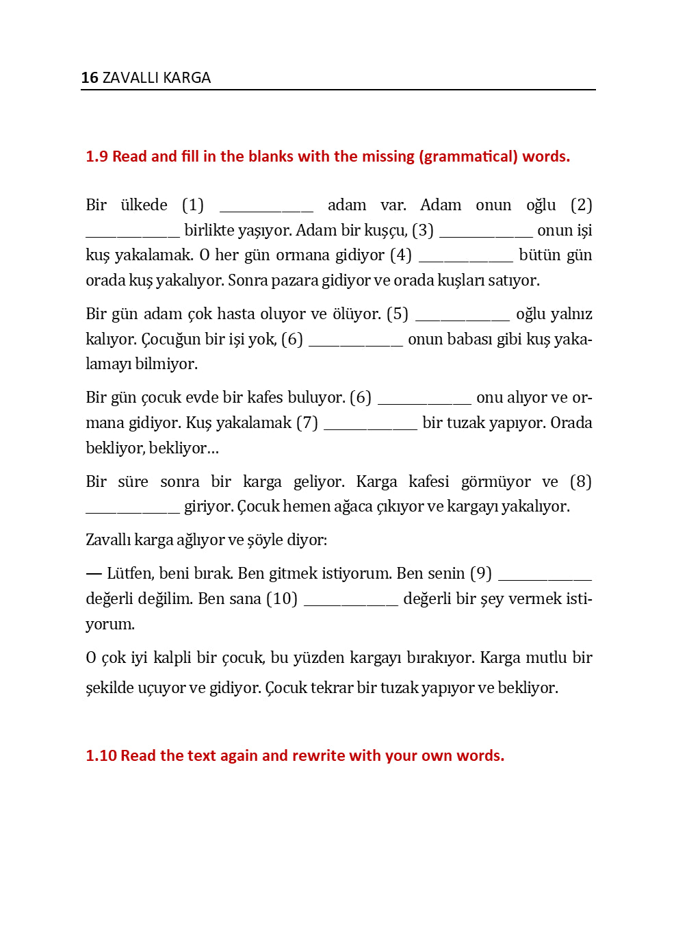 Turkish Language Books (PDF) - Turkish Fairy Tales 1 – Dem Turkish Center