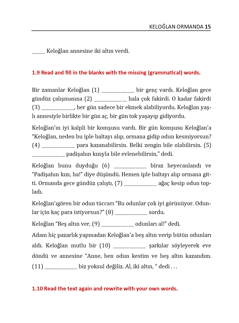 Turkish Language Books (PDF) - Turkish Fairy Tales 3 – Dem Turkish Center